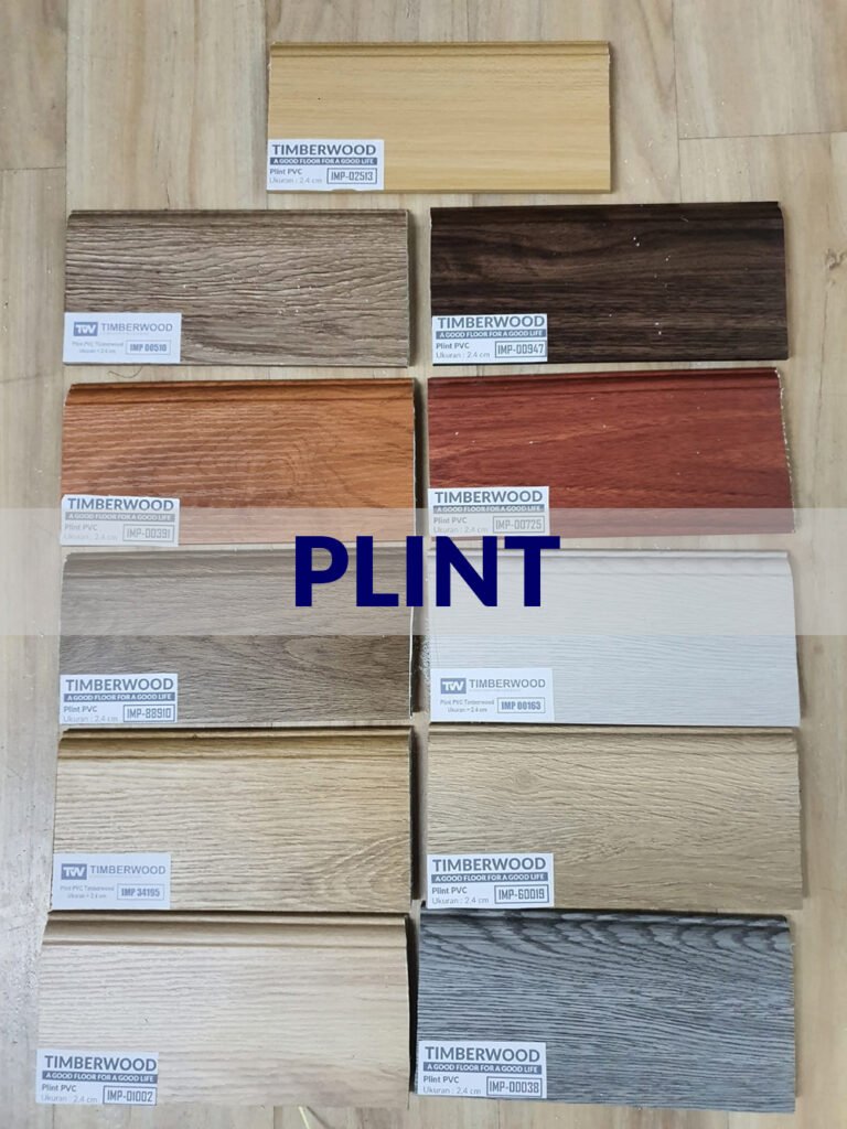 Plint / List Plank / Skirting Lantai PVC 2.4m Motir Kayu