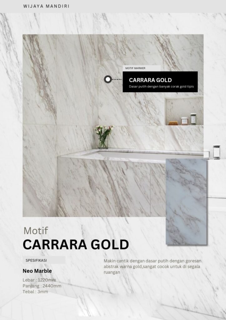 PVC Marmer / UPVC Marble Hiasan Dinding Wall Panel - Wijaya Mandiri