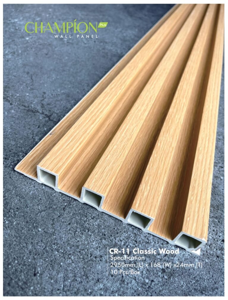 Kisi Kisi Wallpanel PVC Wall Panel WPC Wood Panel CHAMPION - Wijaya Mandiri