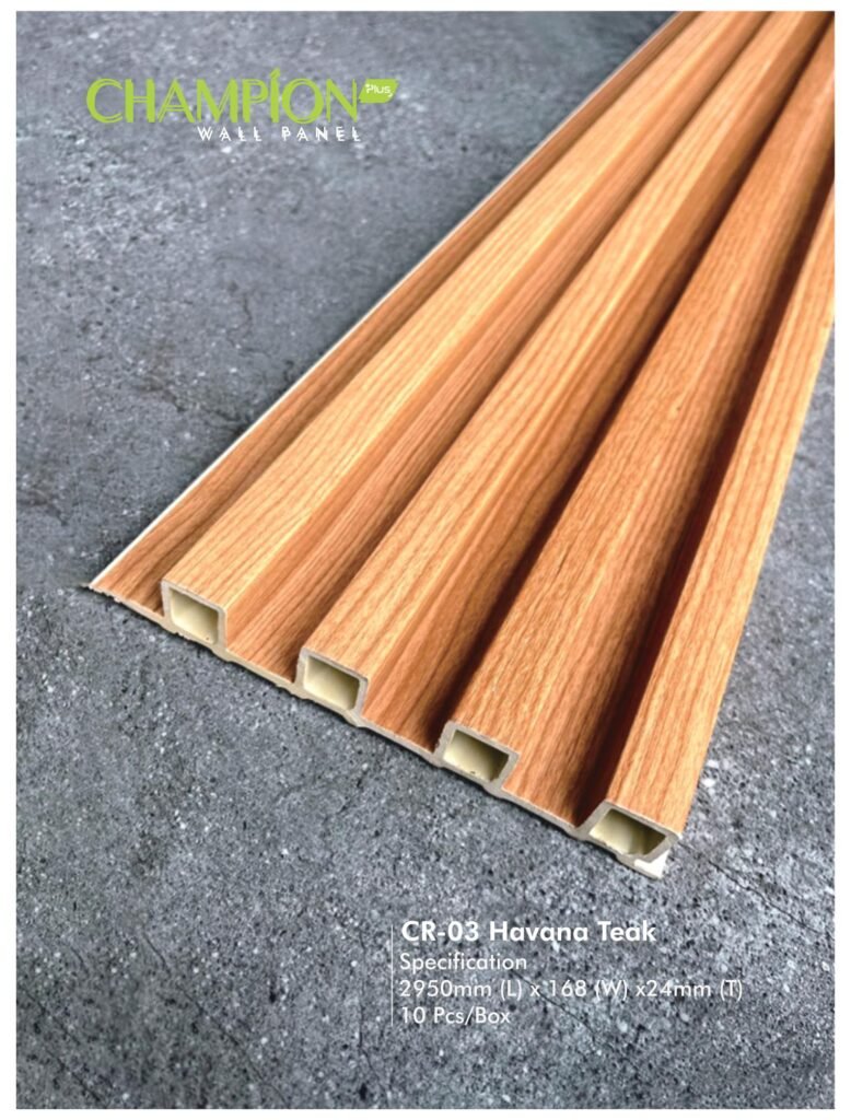 Kisi Kisi Wallpanel PVC Wall Panel WPC Wood Panel CHAMPION - Wijaya Mandiri