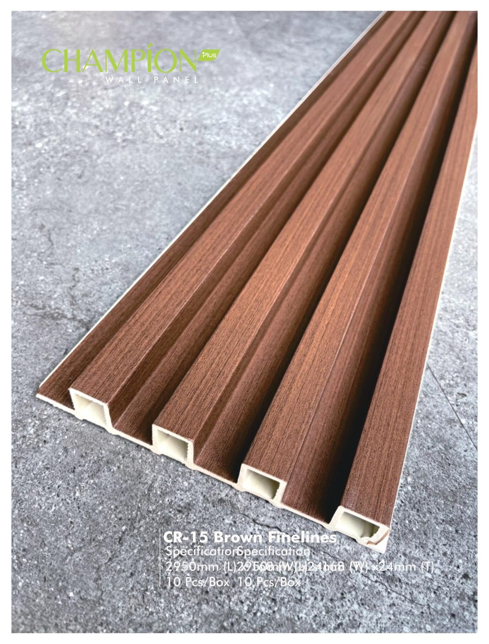 Kisi Kisi Wallpanel PVC Wall Panel WPC Wood Panel CHAMPION - Wijaya Mandiri