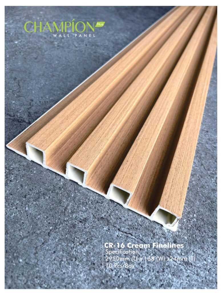 Kisi Kisi Wallpanel PVC Wall Panel WPC Wood Panel CHAMPION - Wijaya Mandiri